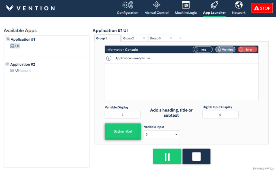 Machine Controller 2 and Pendant | Vention